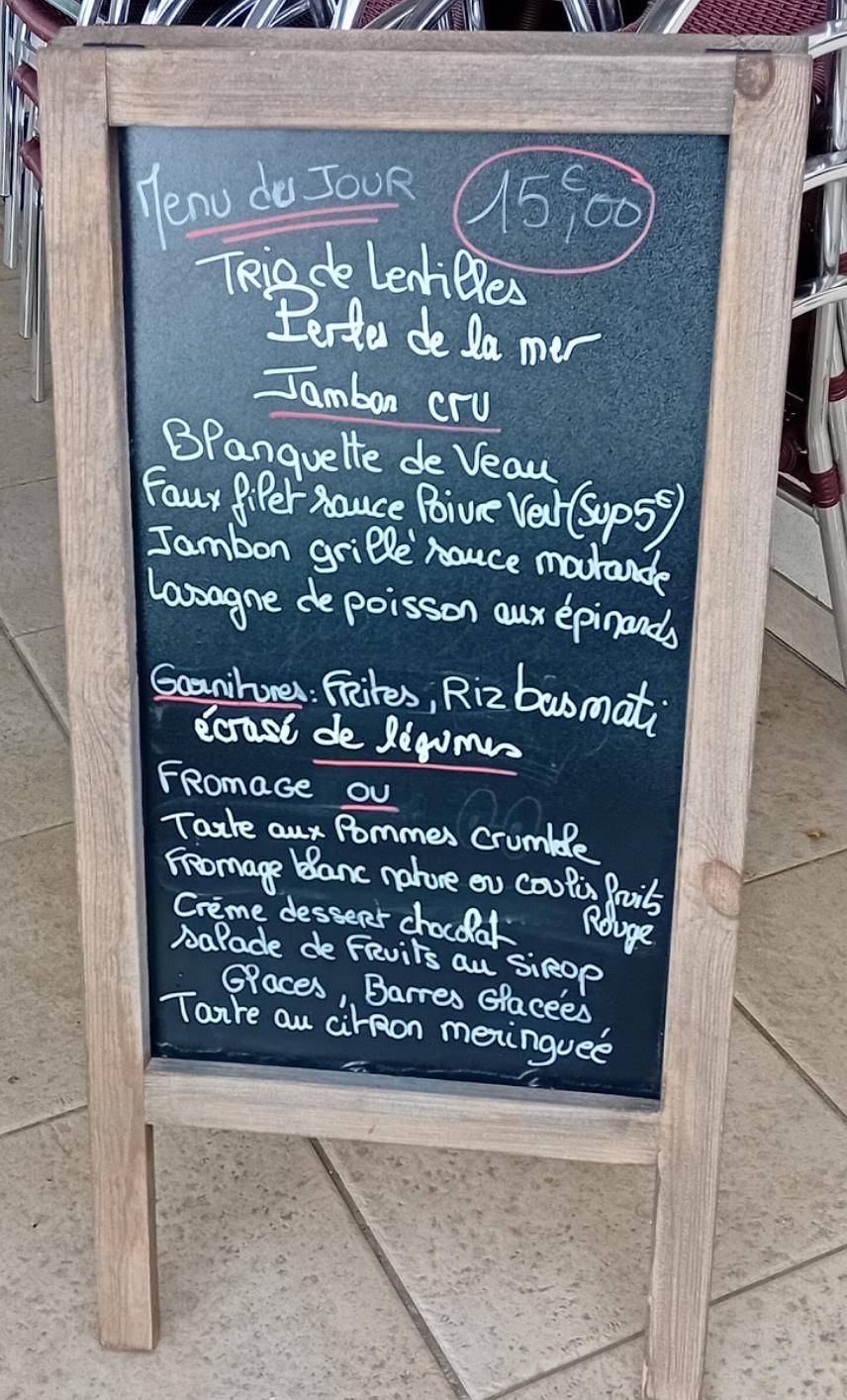 Menu at Le Good ici restaurant, Gençay