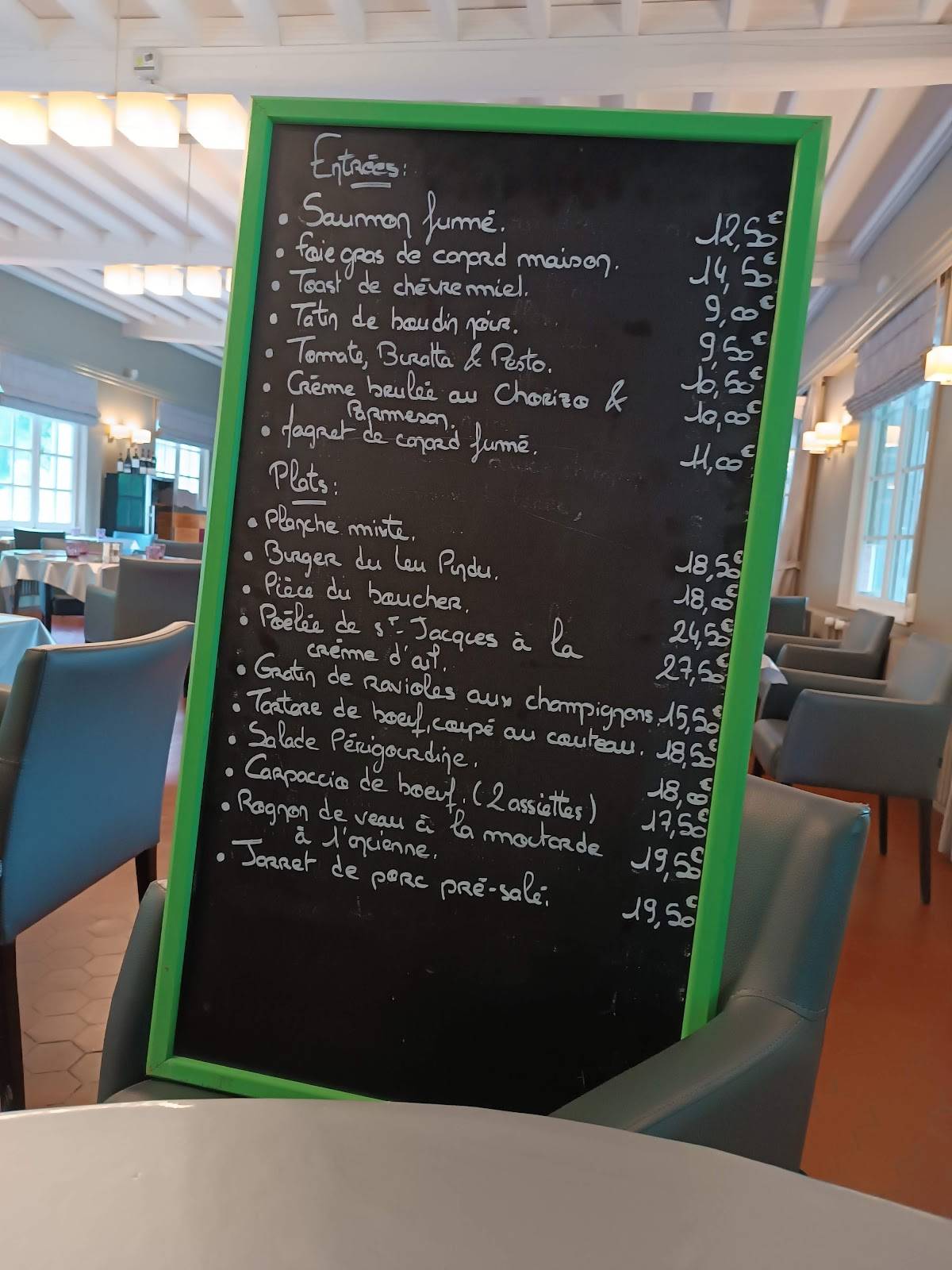 Menu au Auberge du Leu Pindu restaurant, La Neuville