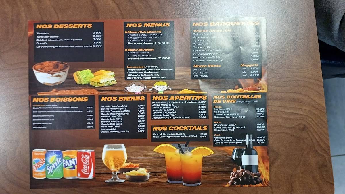 Menu au Le Savoureux restaurant, Moret-sur-Loing