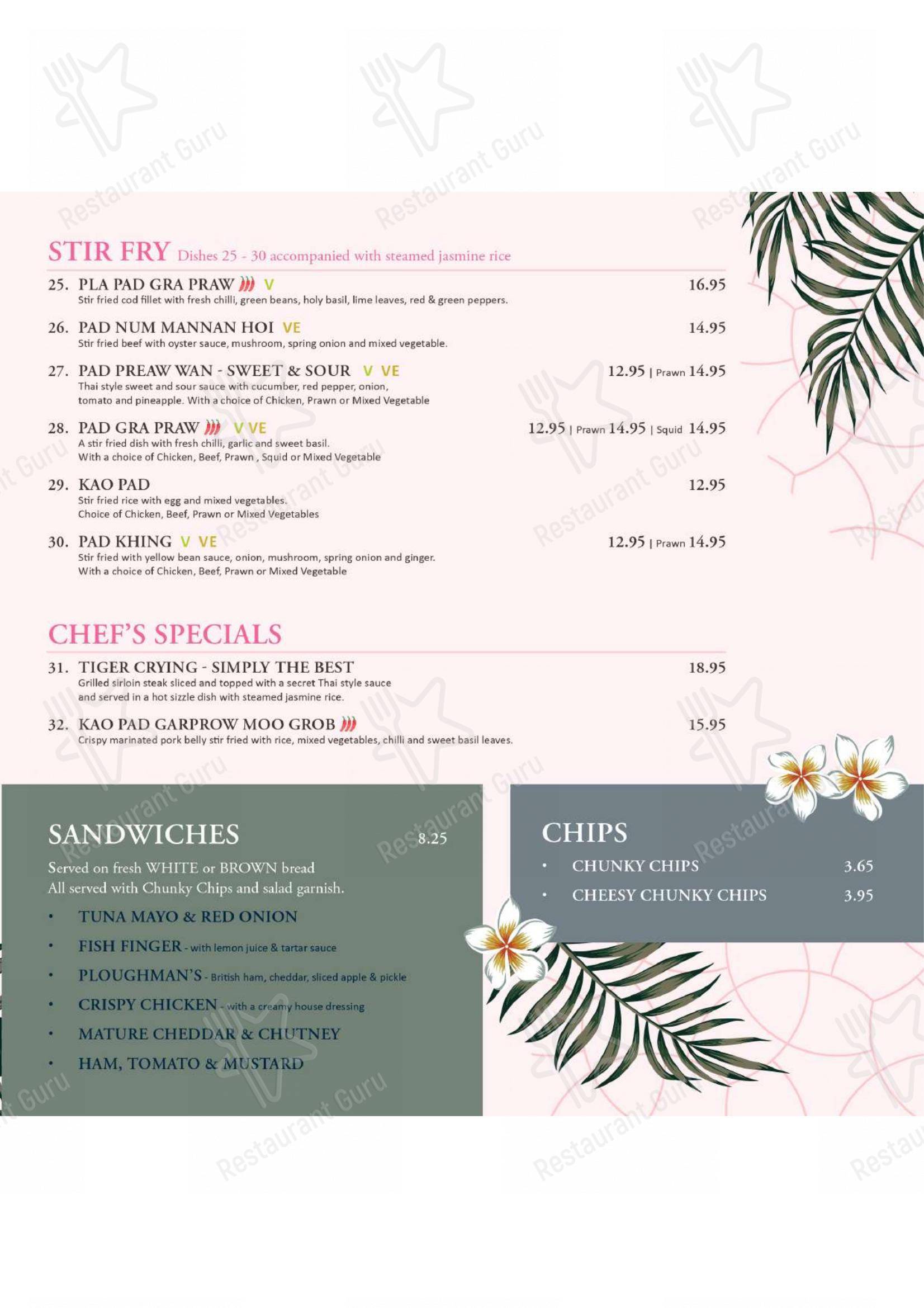 Menu at The Plough Leatherhead pub & bar, Leatherhead