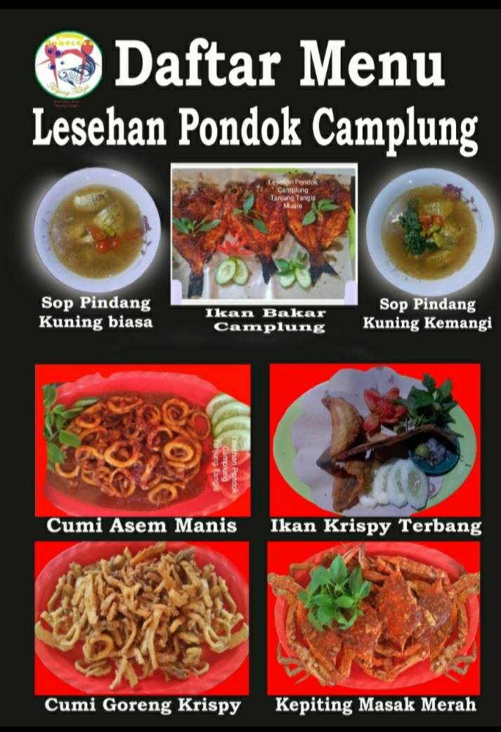 Menu at Lesehan Pondok Camplung restaurant, Jembrana
