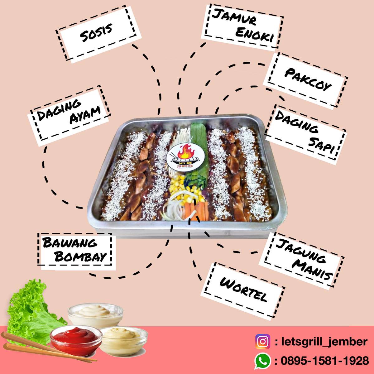 Menu at Let's Grill Jember (@letsgrill_jember) pub & bar, Jember