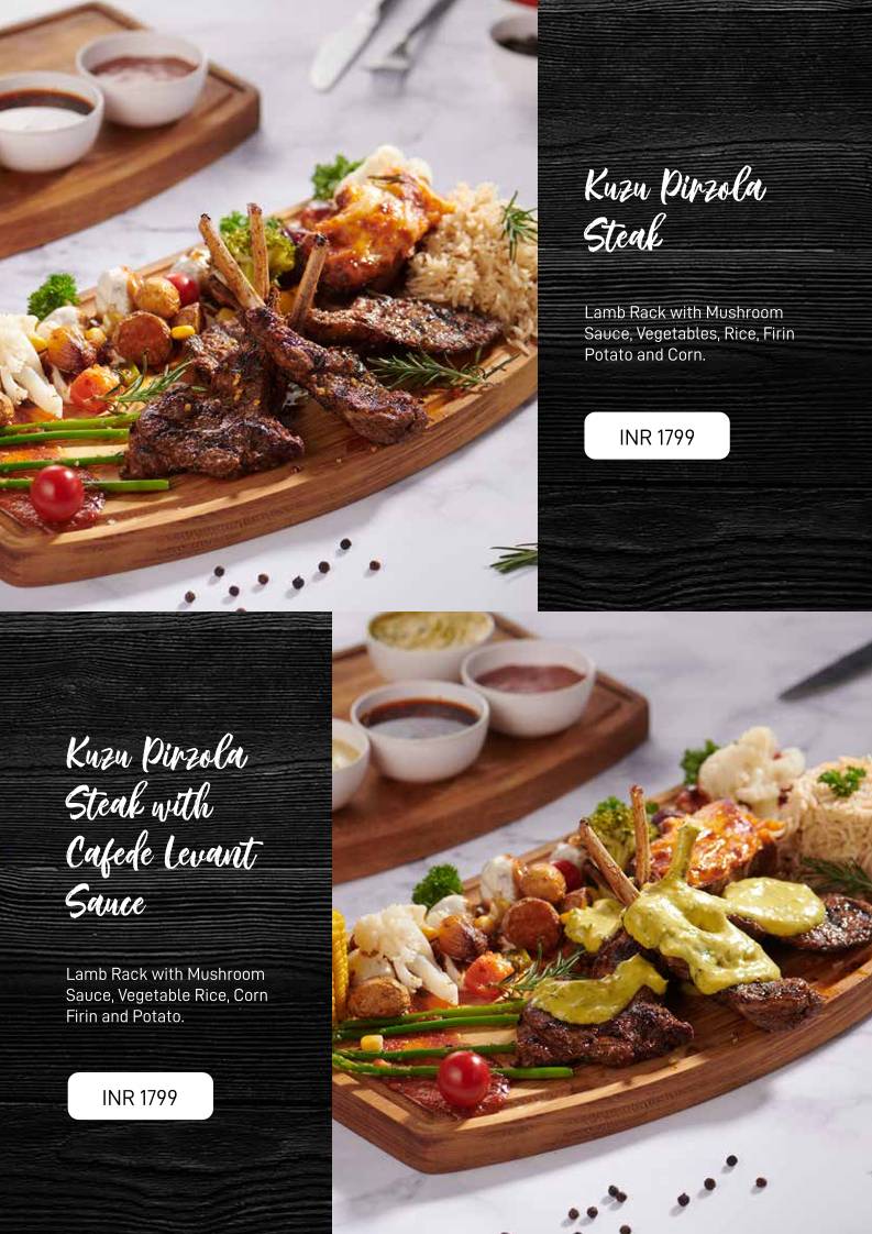 Menu at Levant Restaurant, Hyderabad