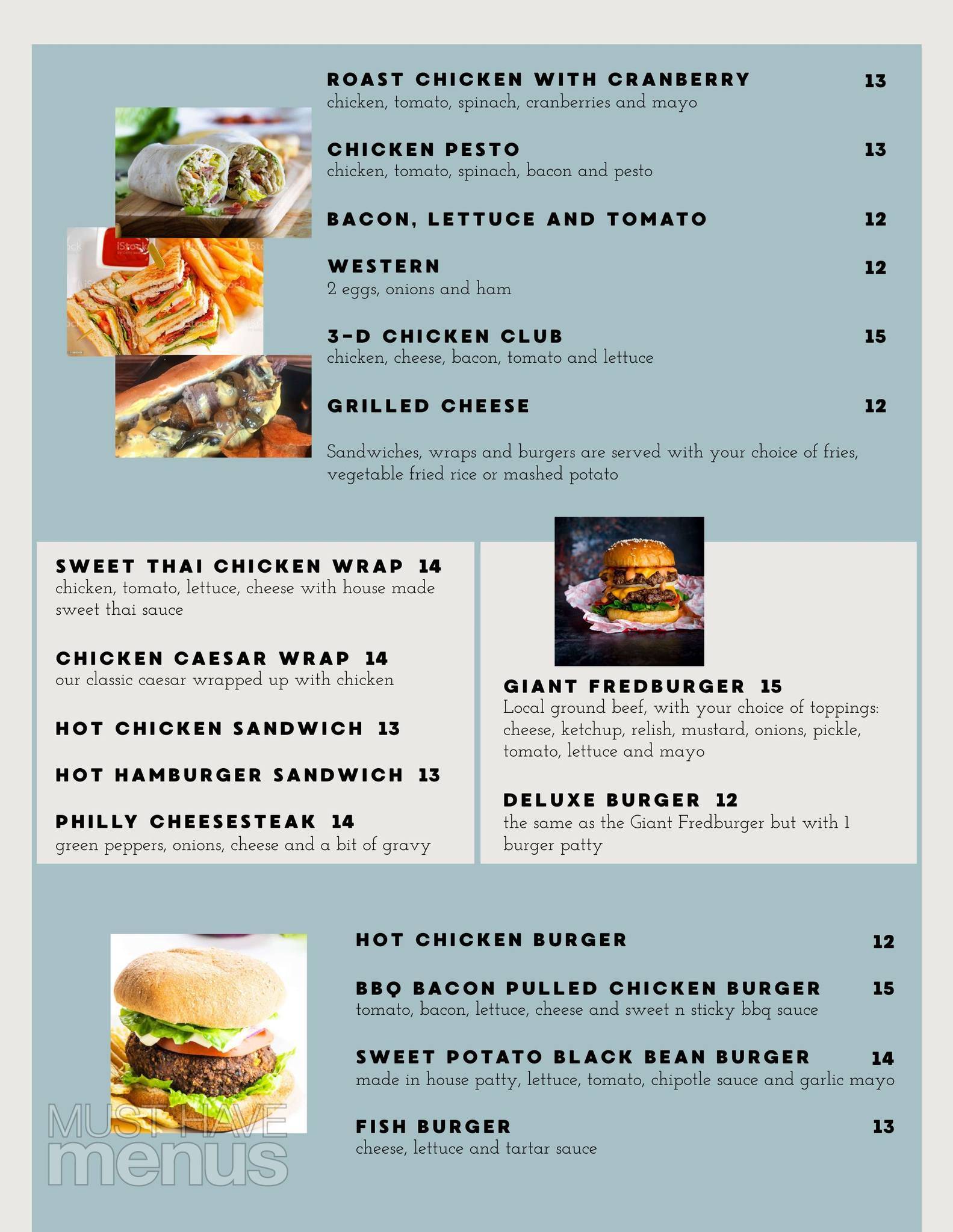 Menu at Lisa's Family Restaurant, Windsor