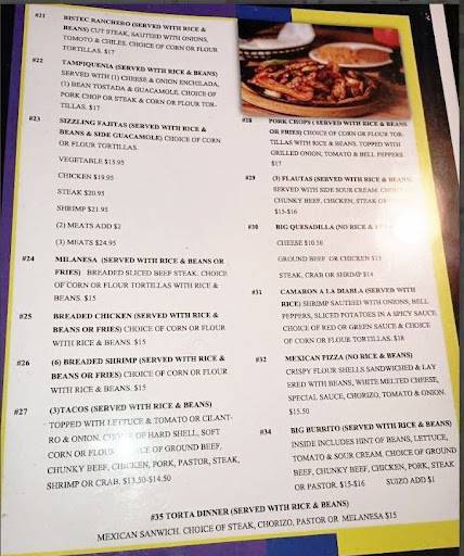 Menu at Little Cancún of Franklin restaurant, Franklin, S 27th St A