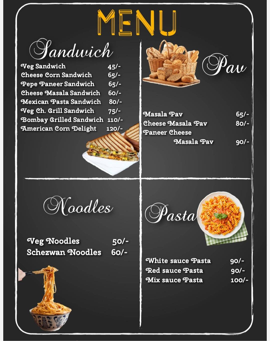 Menu at Locha Foods, Cuttack, FRGP+CRP