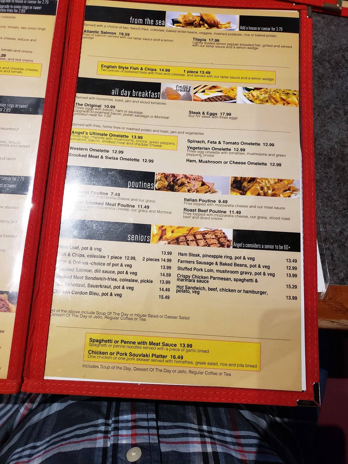 Menu at Angel's Diner - Family Restaurant London, London