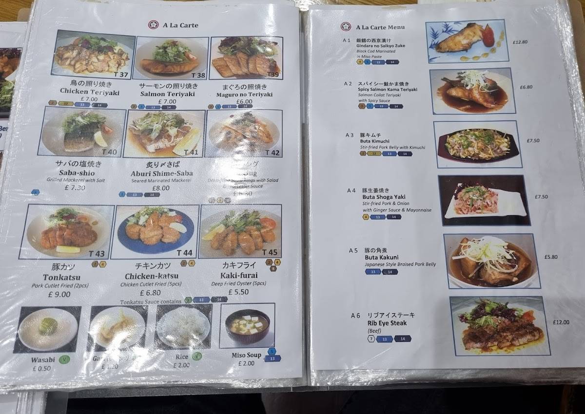 Menu at Eat Tokyo (Soho) restaurant, London, 16 Old Compton St