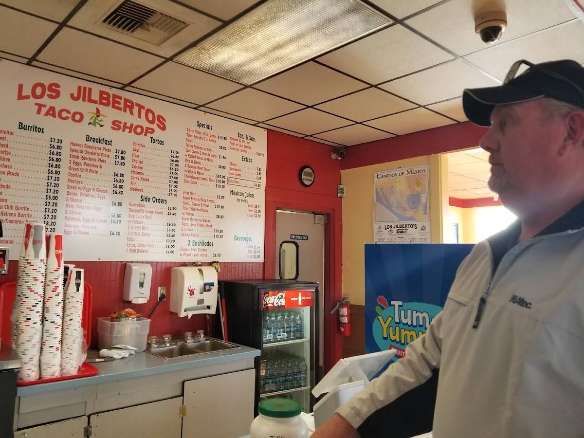 Menu at Los Jilbertos restaurant, Grand Junction