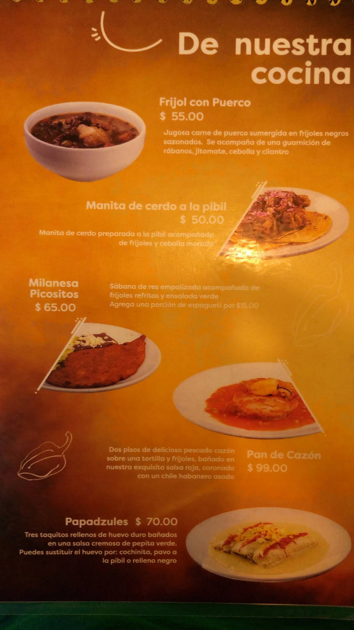 Carta del restaurante Los Picositos - Aguilas, Ciudad del México, Calz ...