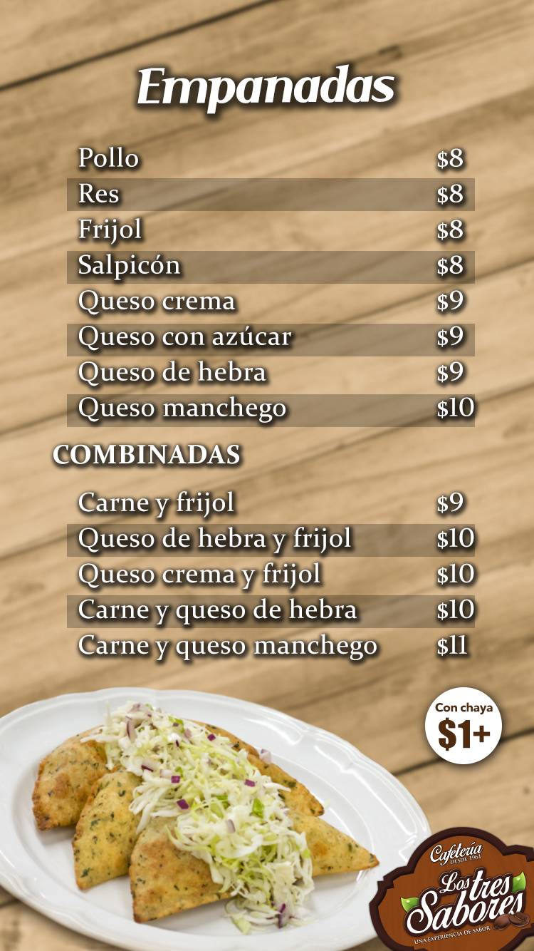 Carta del café Los Tres Sabores, Macuspana