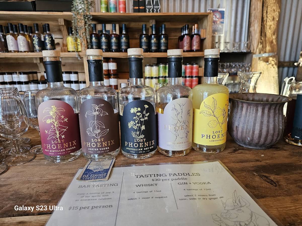 Menu at Lost Phoenix Farm restaurant, Hindmarsh Valley