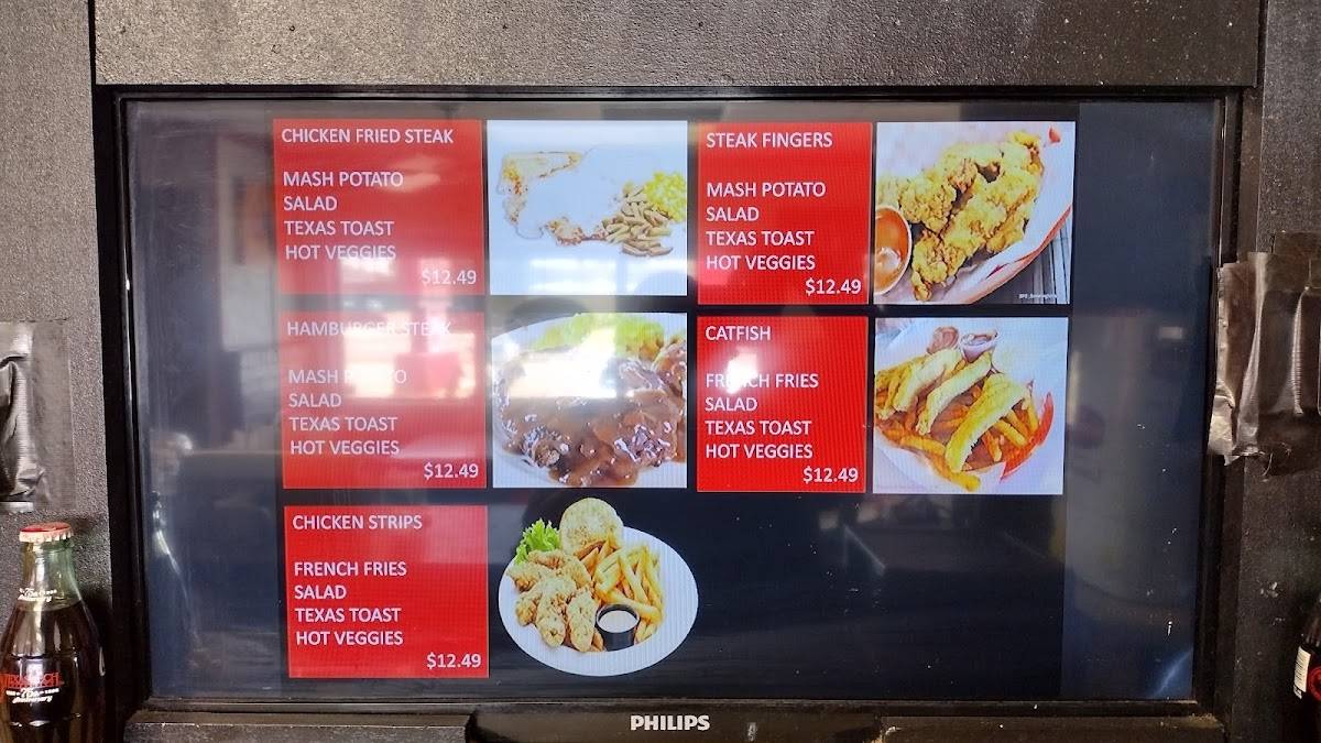 Menu at Pete's Drive In #3 fast food, Lubbock, 34th St