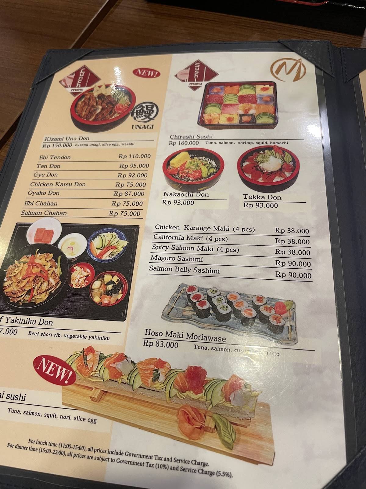 Menu at MADOKA JAPANESE RESTAURANT, Bekasi Regency