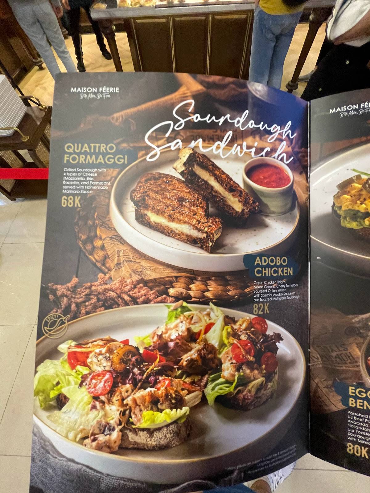 Carta del restaurante MAISON FEERIE - Mall Central Park, West Jakarta