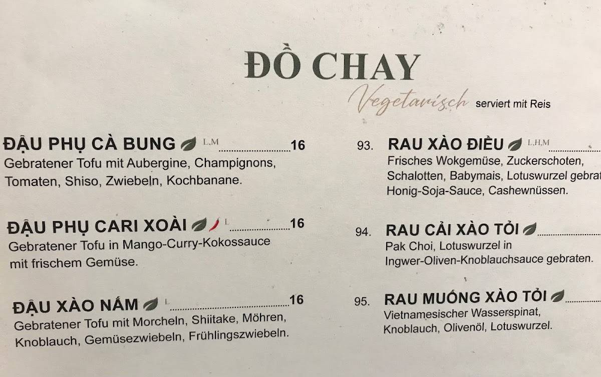 Menu at MẬU - Vietnamese Cuisine restaurant, Hamburg