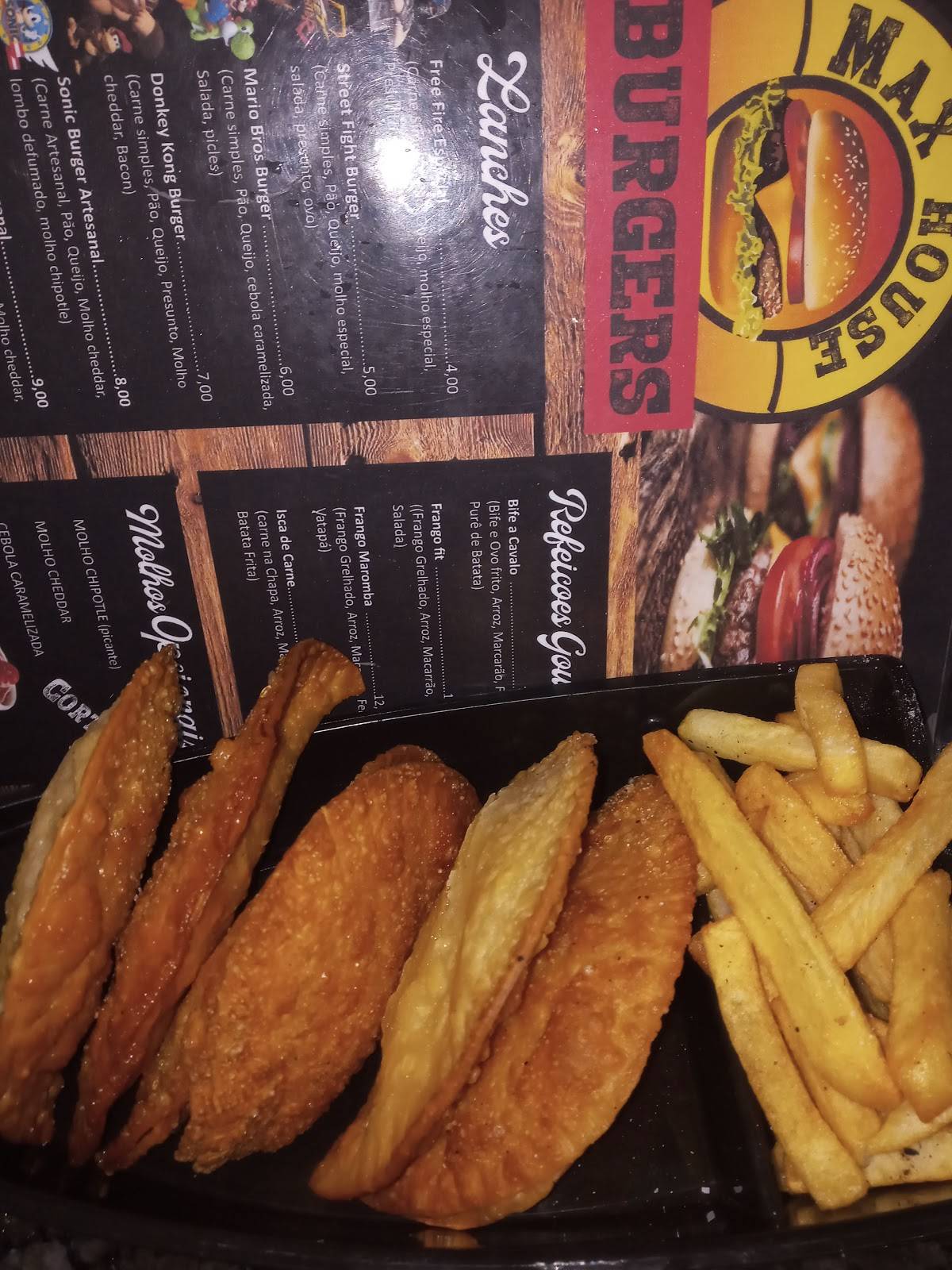 Menu em MAX HOUSE BURGER restaurante, Manaus