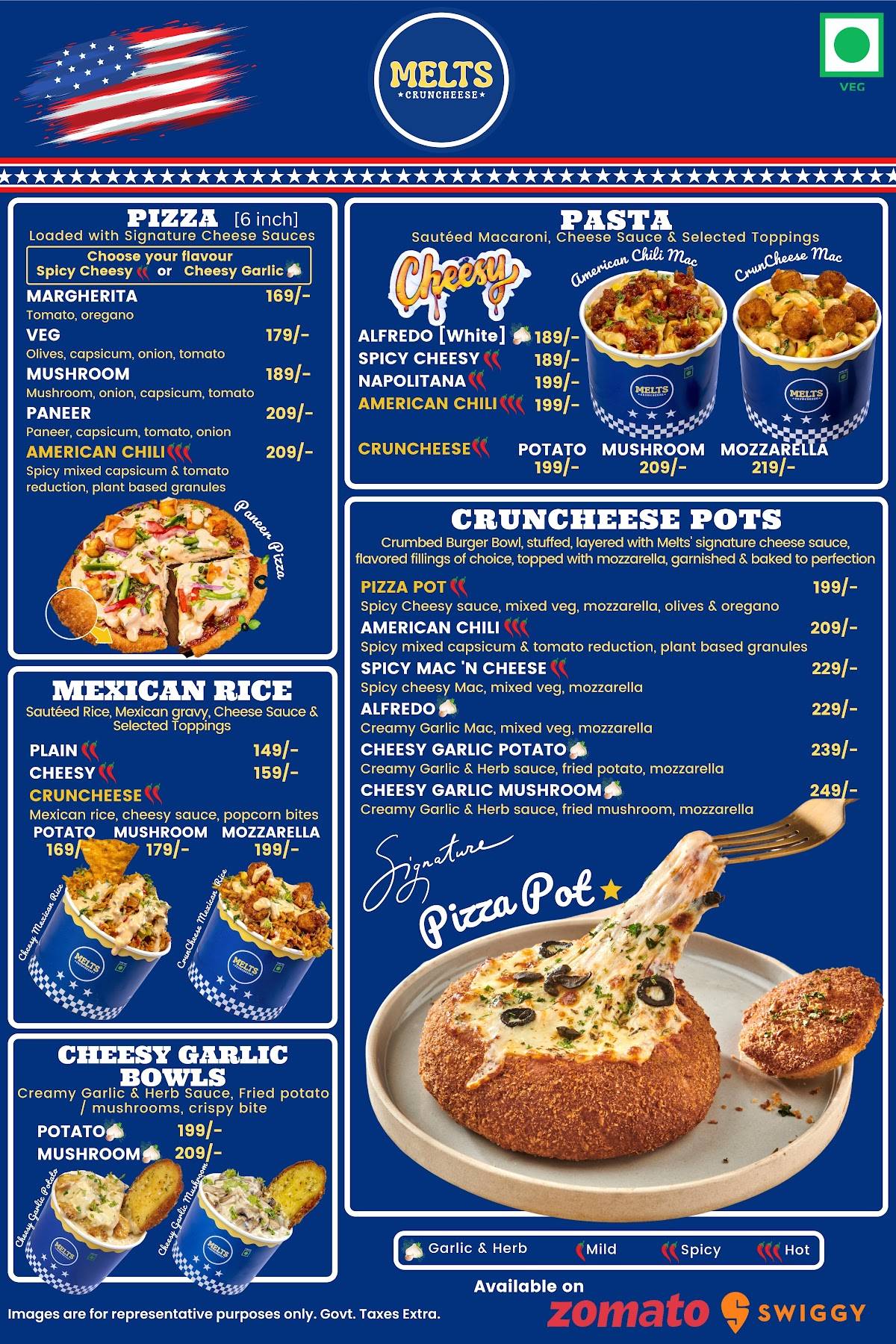Menu at MELTS CRUNCHEESE, Bengaluru