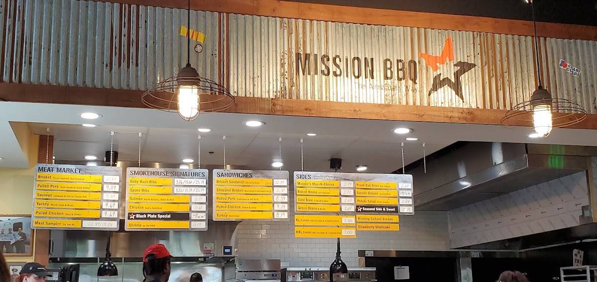 Menu at MISSION BBQ, Sterling Heights