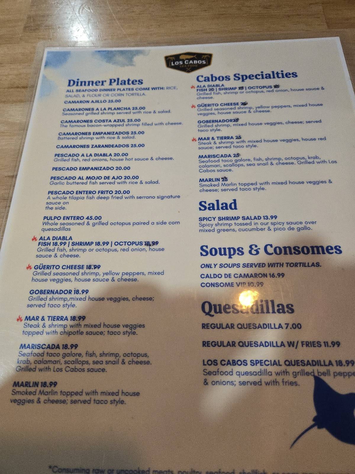 Carta de MR. TEMPO Sports bar & Cantina, El Centro