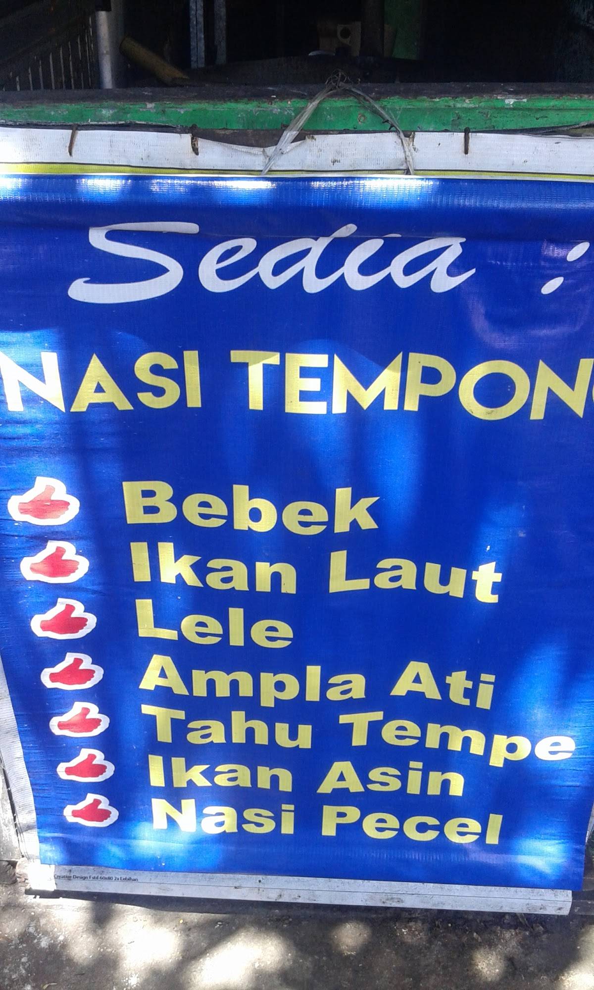 Menu at Macan Putih, Denpasar
