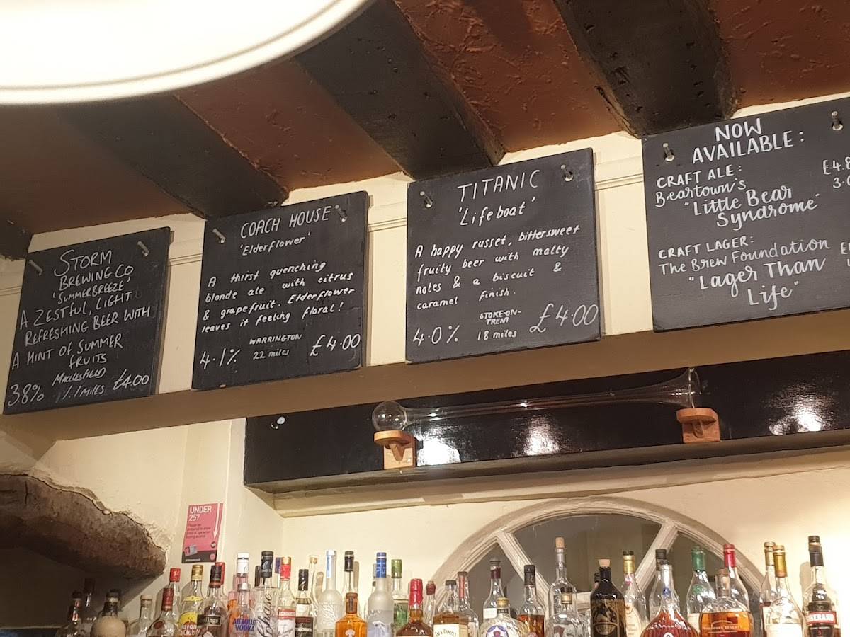 Menu at Sutton Hall pub & bar, Macclesfield