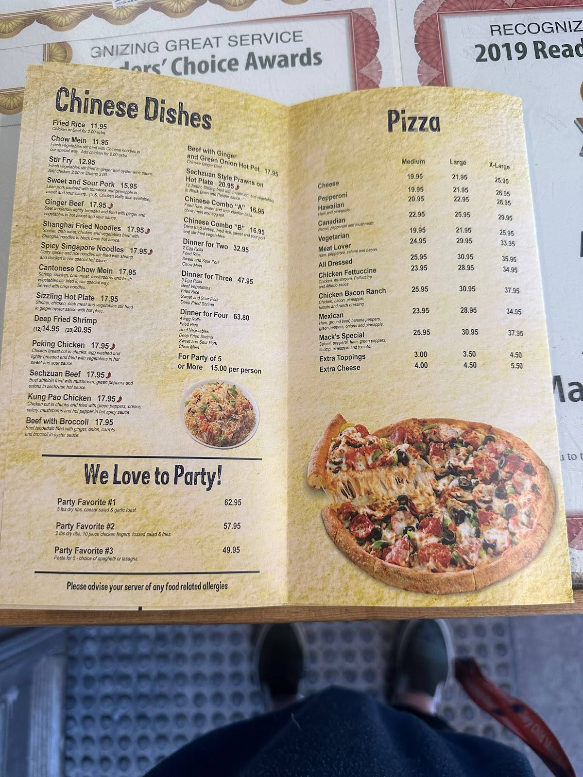 Menu at Mack's Family Restaurant, Meadow Lake