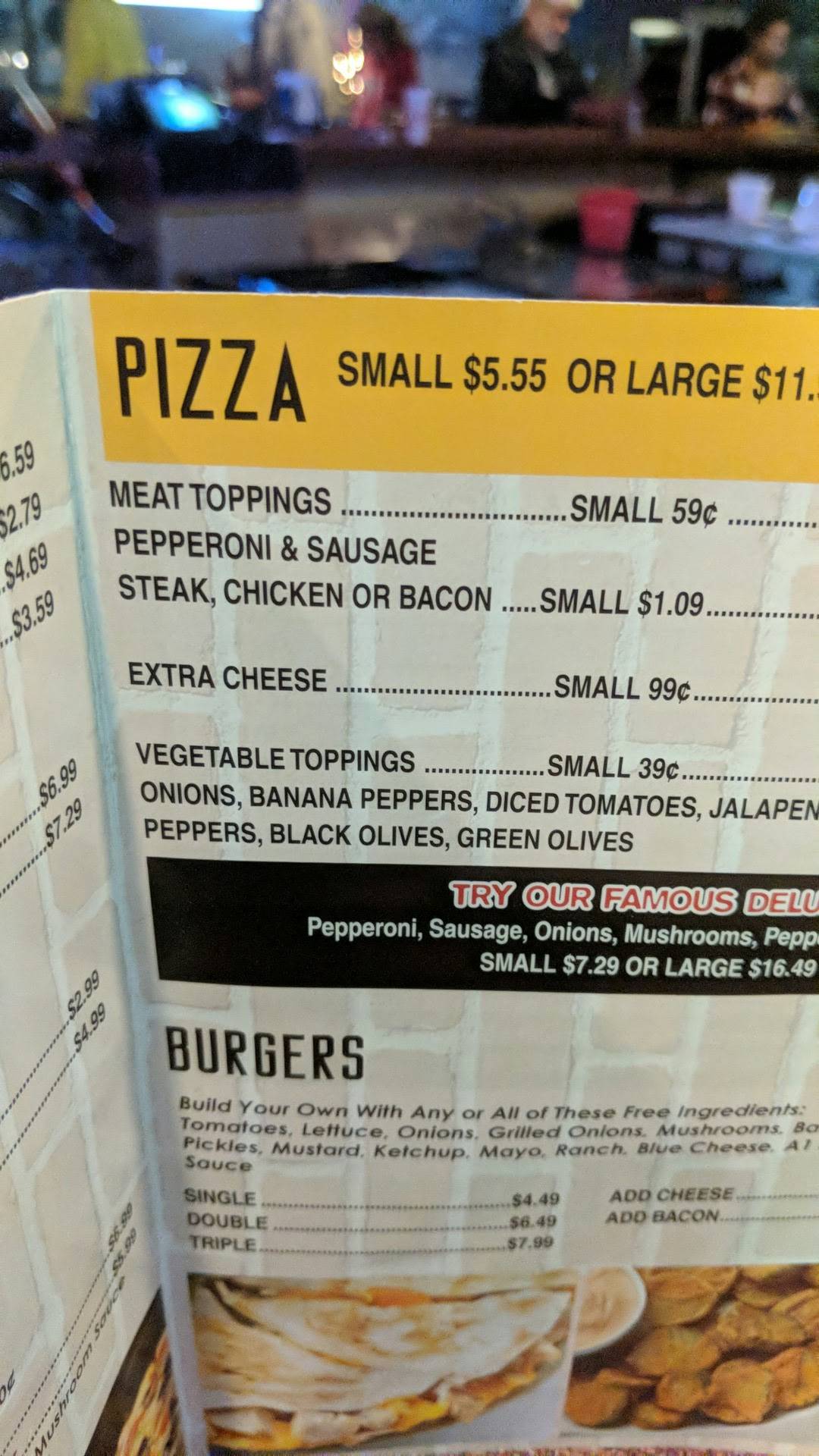 Menu at Madison Inn pub & bar, Middletown