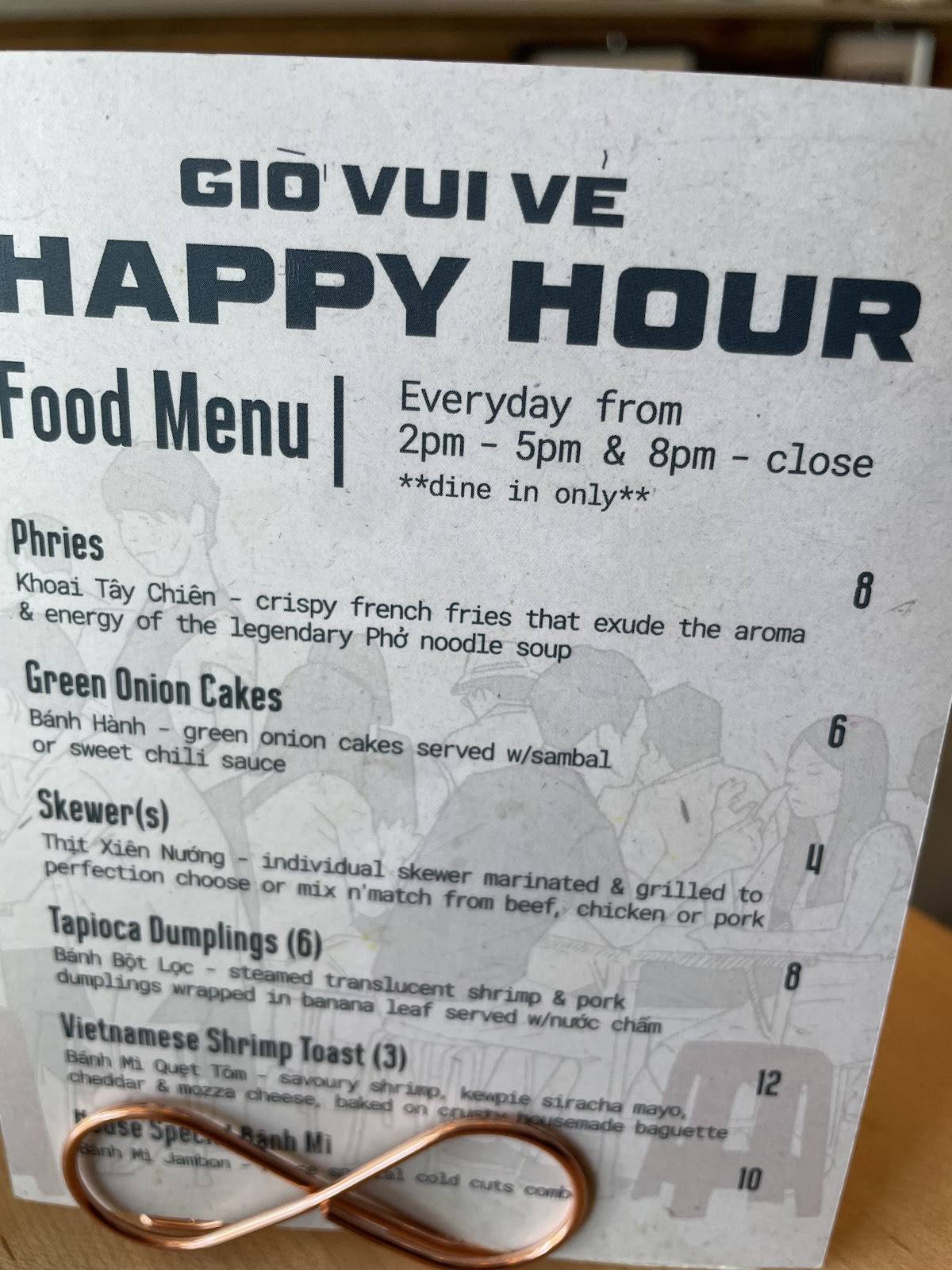 Menu at Mai Mai - Viet Street Kitchen restaurant, Edmonton