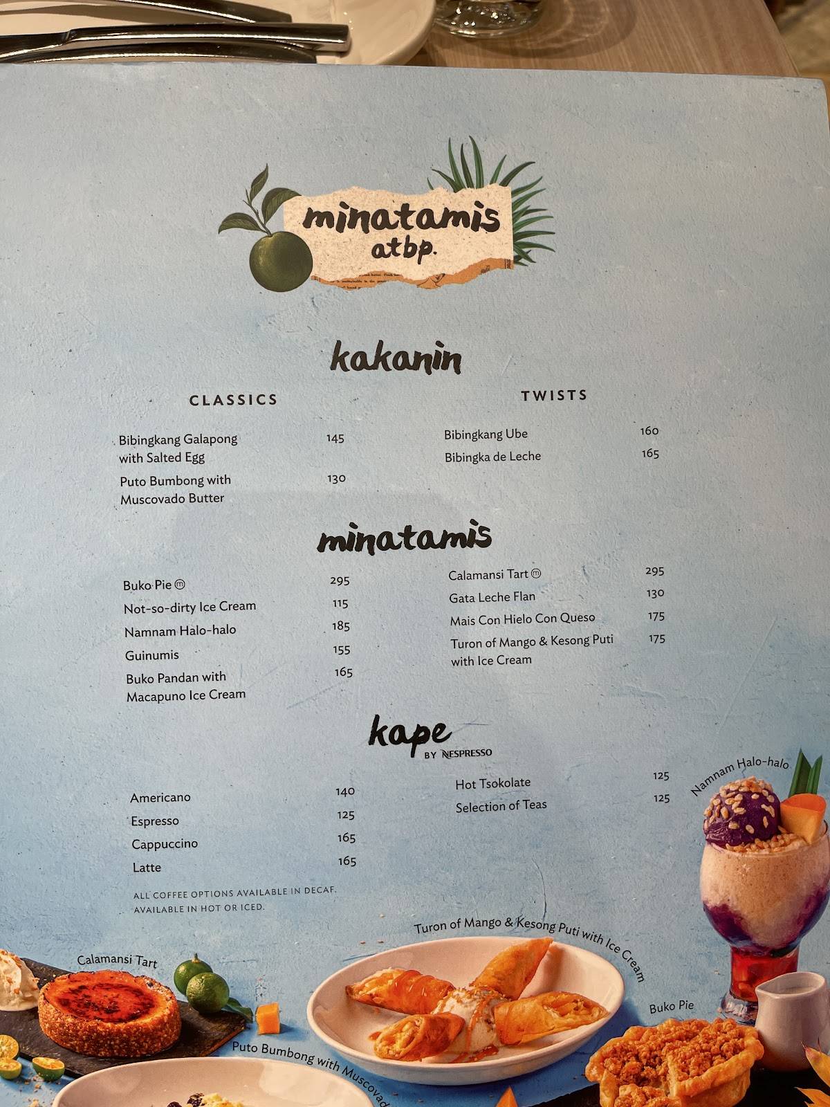 Carta del restaurante Manam Rockwell, Makati, Powerplant Mall Power ...