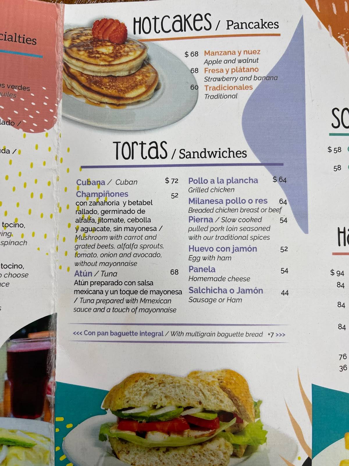 Carta de Malibu Jugos y Café [ LISBOA ], Puerto Vallarta