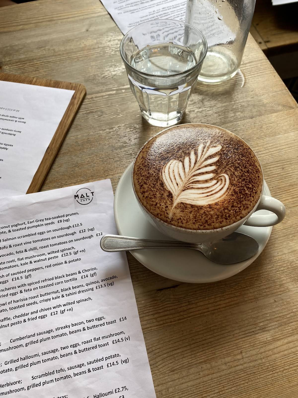 Menu at Malt Cafe, Worthing