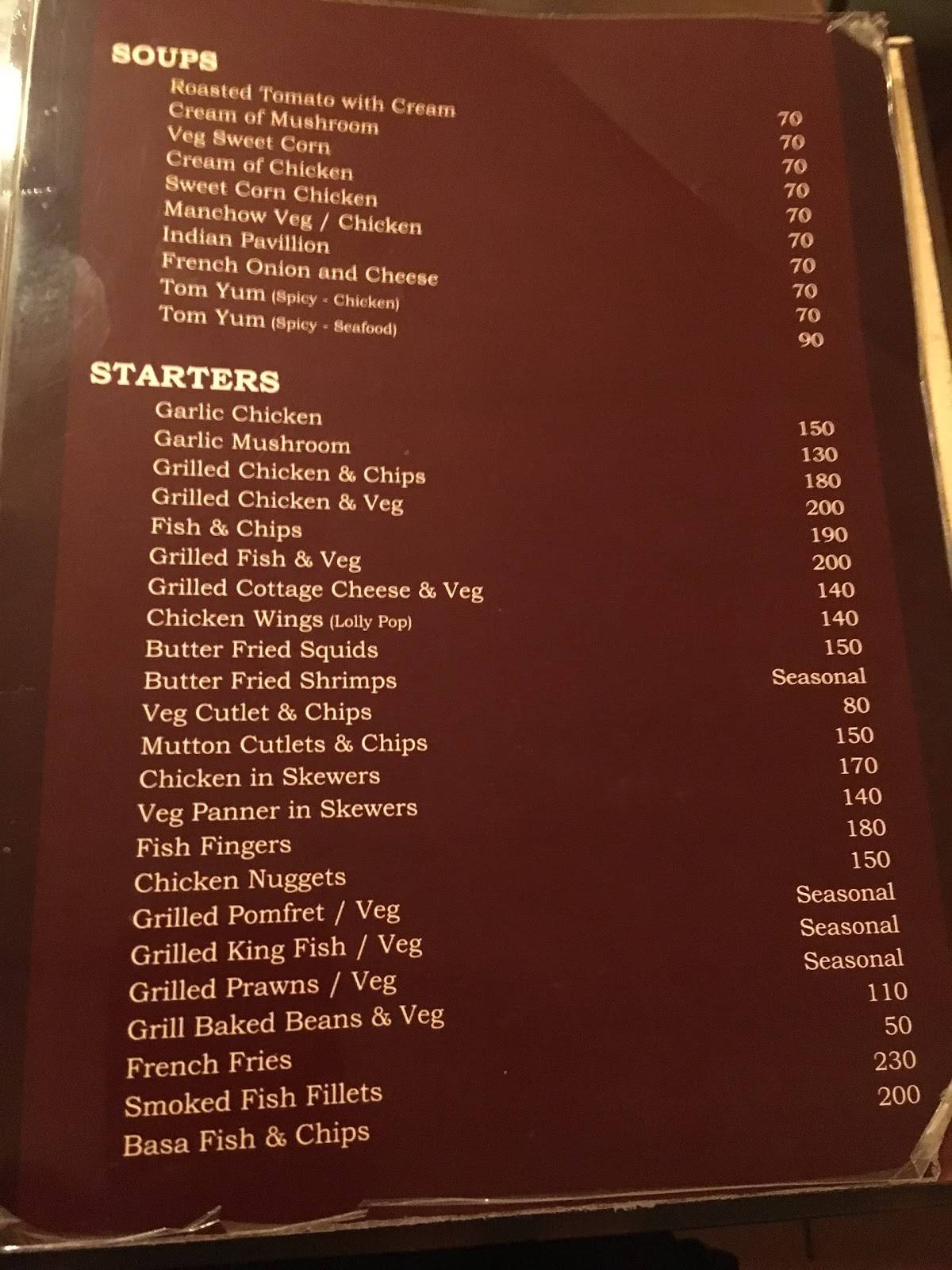 Menu at Sizzler Ranch Lal Bagh, Mangaluru, Ground Floor