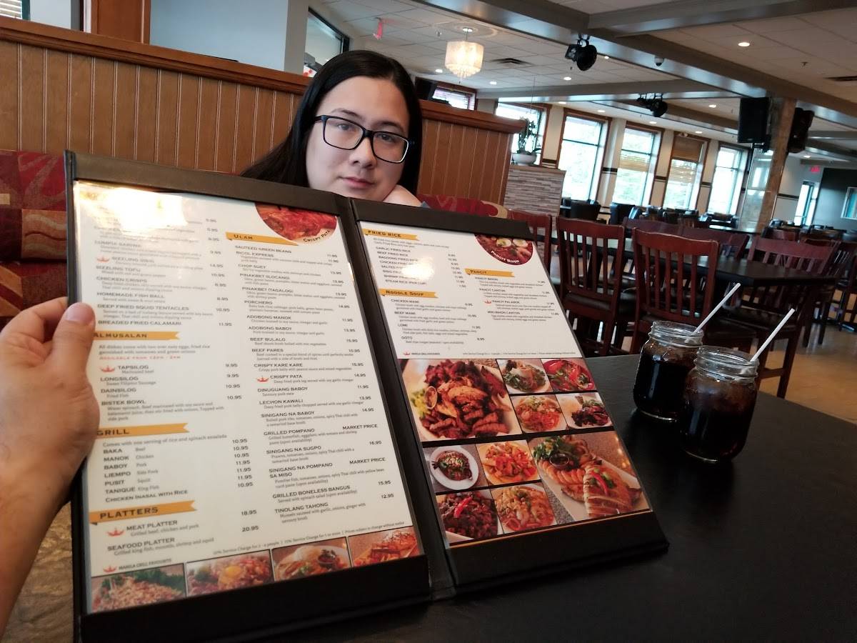 Menu at Manila Grill Restaurant, Edmonton