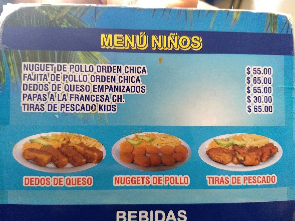 Carta del restaurante Mariscos altamar, Guadalupe