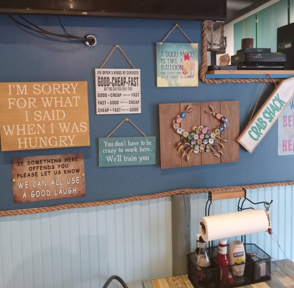 Menu at Mother Shuckers Crab Shack restaurant, Martinsburg