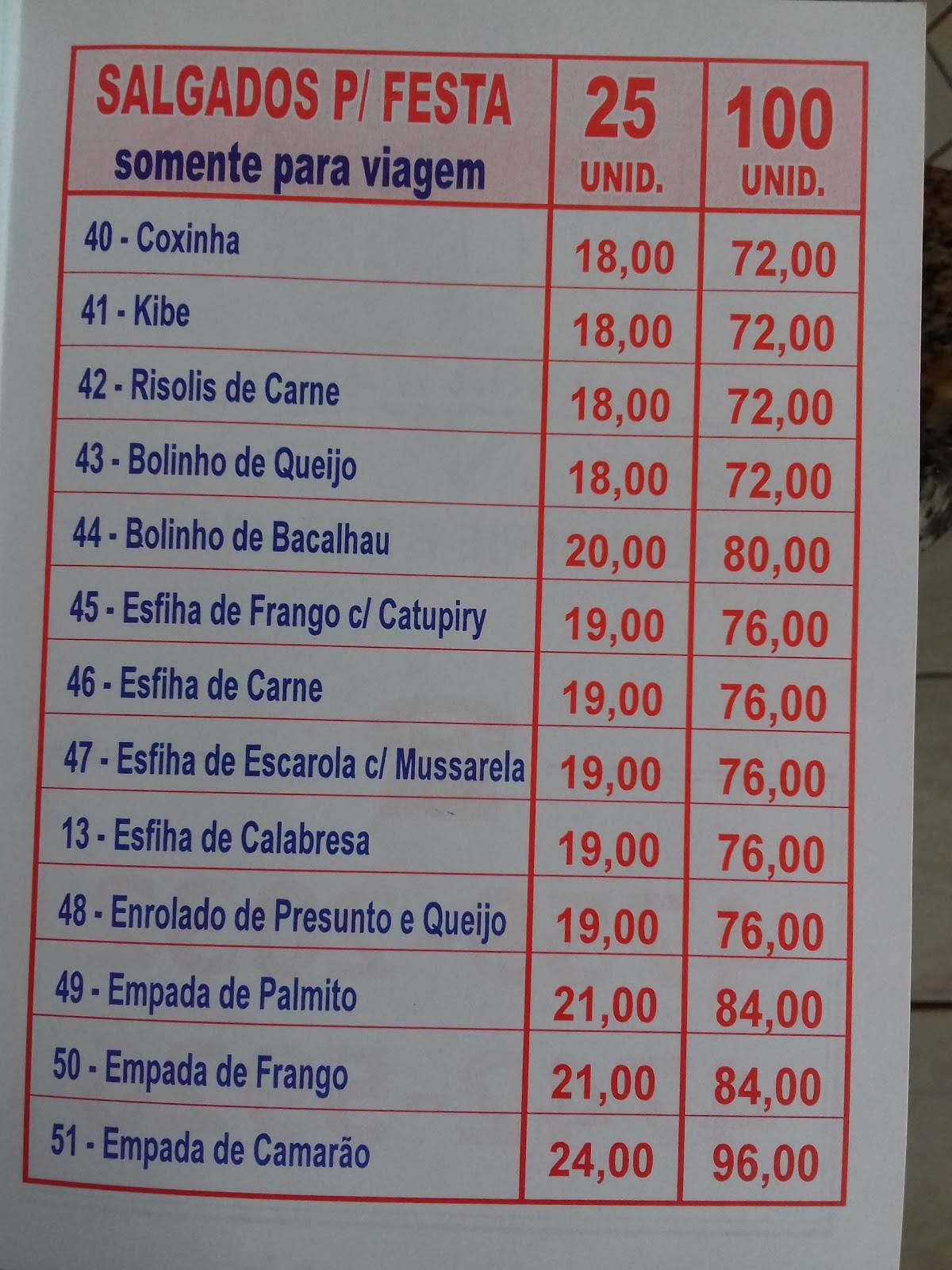 Menu em Massa Mais pub & Bar, Suzano