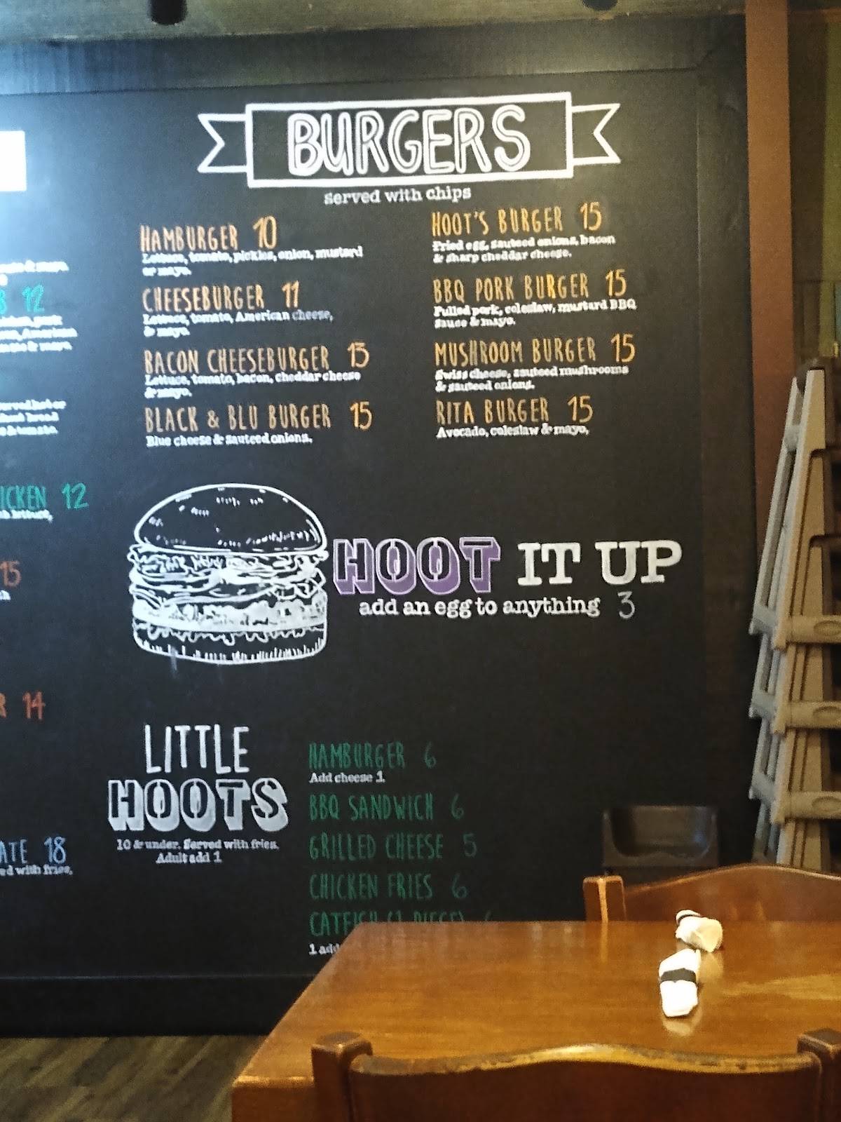 Menu at Hoot's BBQ & Steaks, McGehee