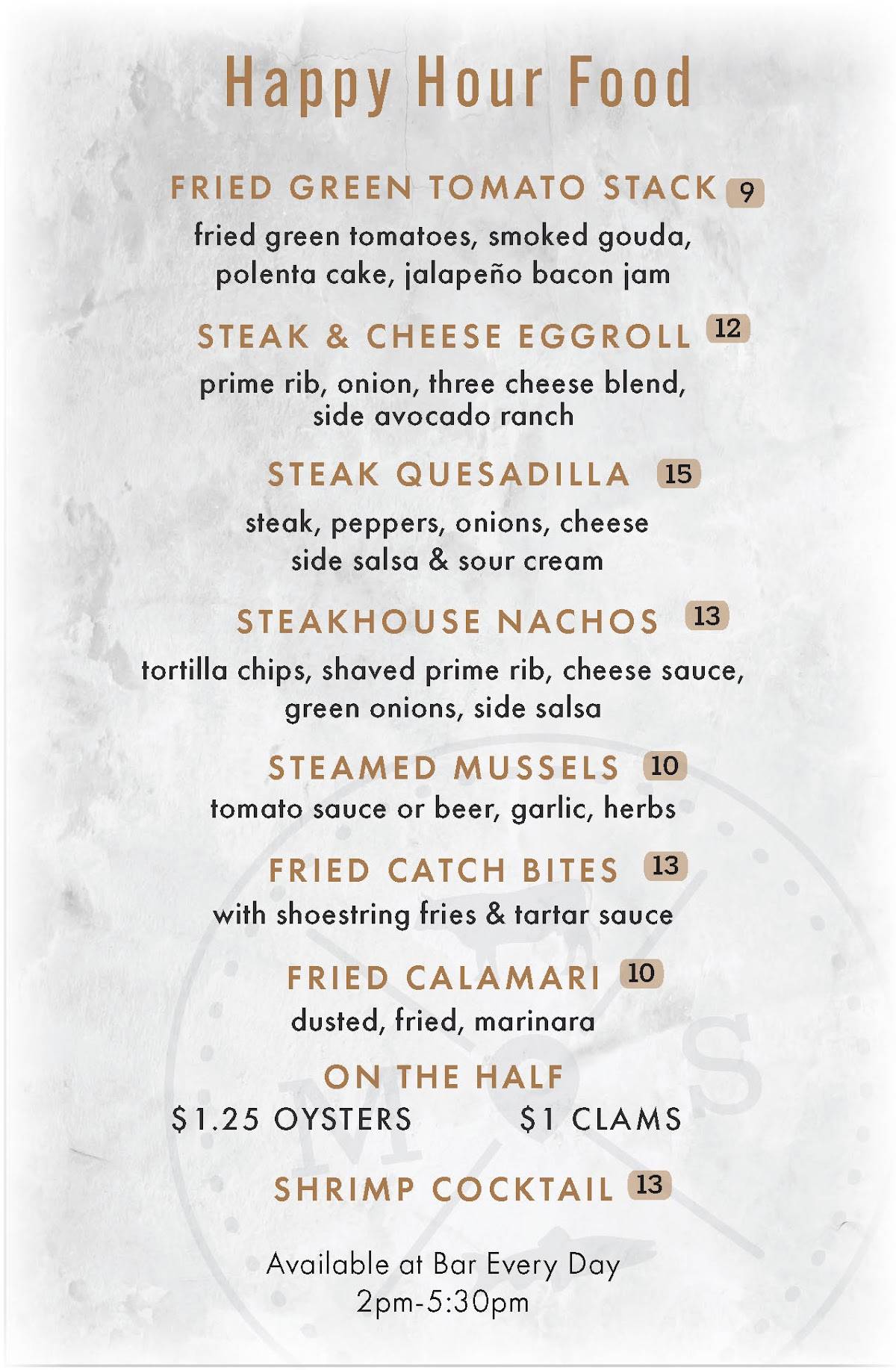 Menu at Meating Street Seafood & Steakhouse, Port St. Lucie