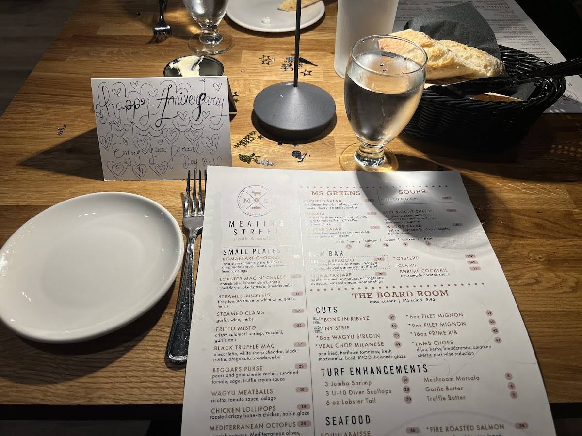 Menu at Meating Street Seafood & Steakhouse, Port St. Lucie