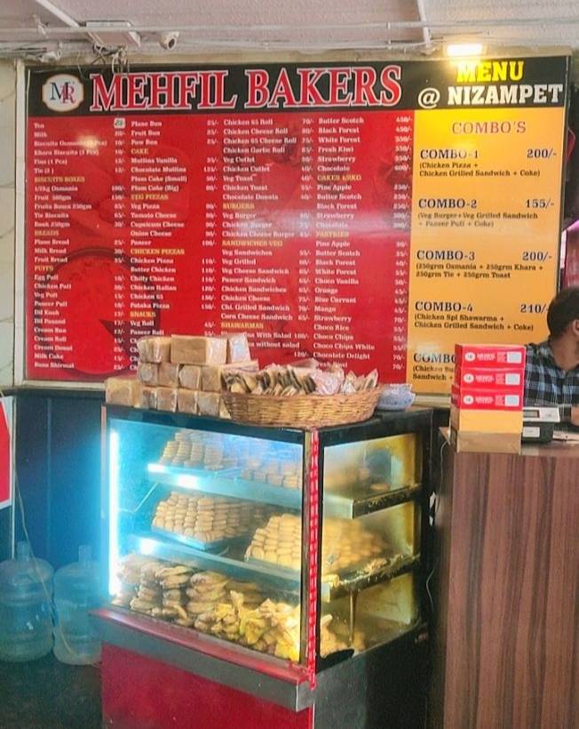 Menu at Mehfil Restaurant, Hyderabad, Nizampet X road