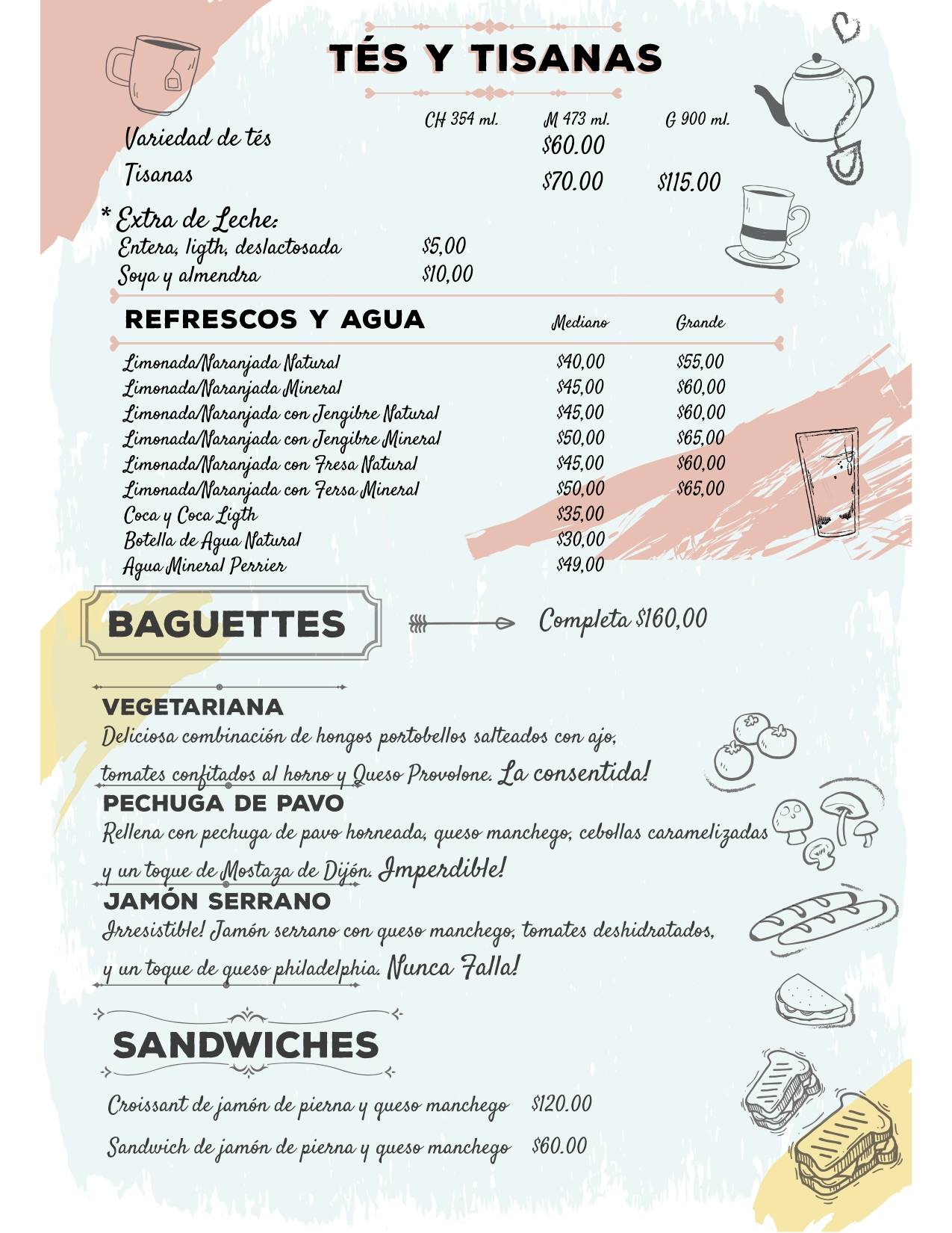 Carta del postres Mercedes Silva Av. La Luna, Cancún, Av. la Luna SM 49 ...