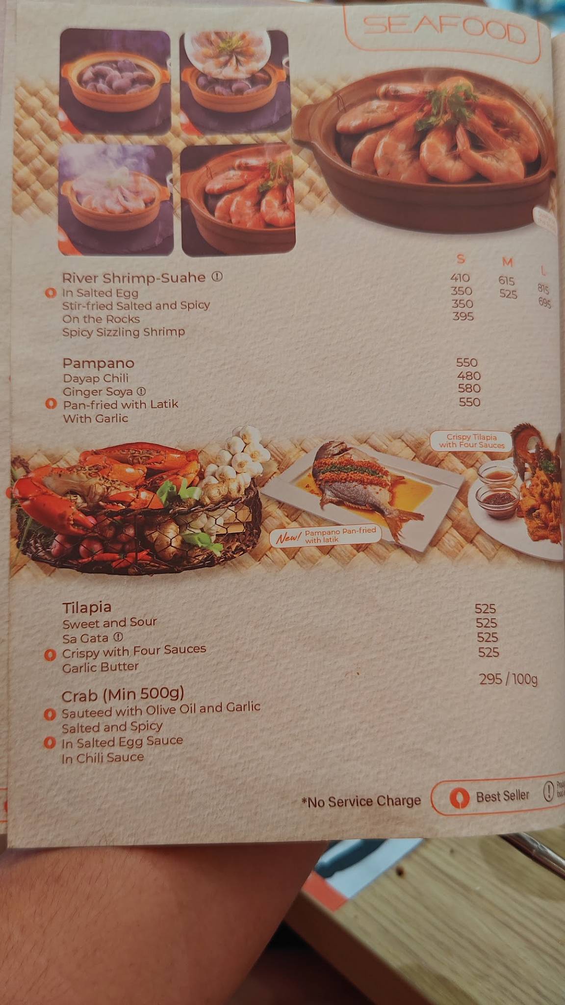 Menu at Mesa restaurant, Parañaque, SM City Sucat
