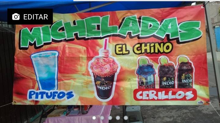 Menu at Micheladas El Chino pub & bar, Mexico City, MZ 001