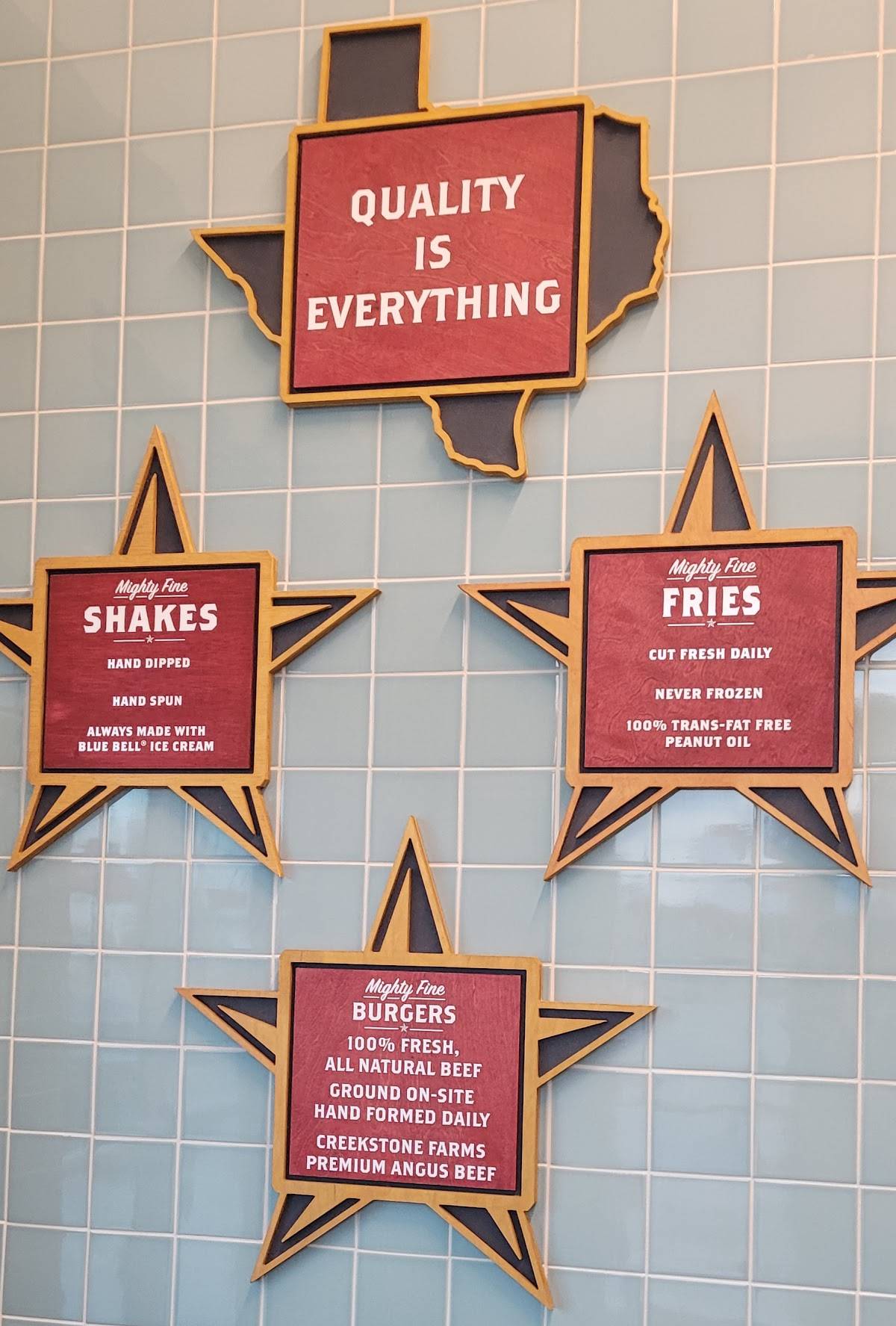 Carta del restaurante Mighty Fine Burgers, Kyle