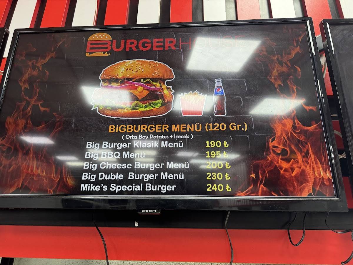 Carta de Mike's Burger & Steak House, Karasu