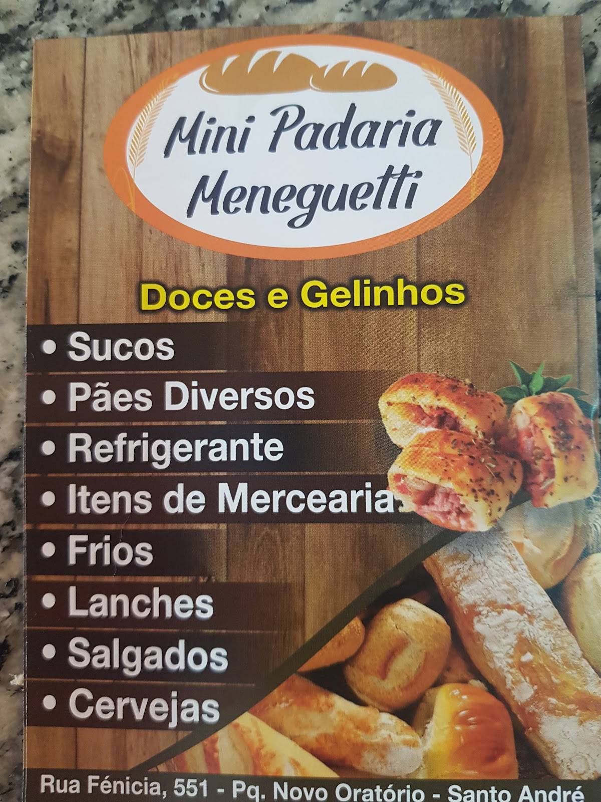 Menu em Mini Padaria Meneguetti, Santo André