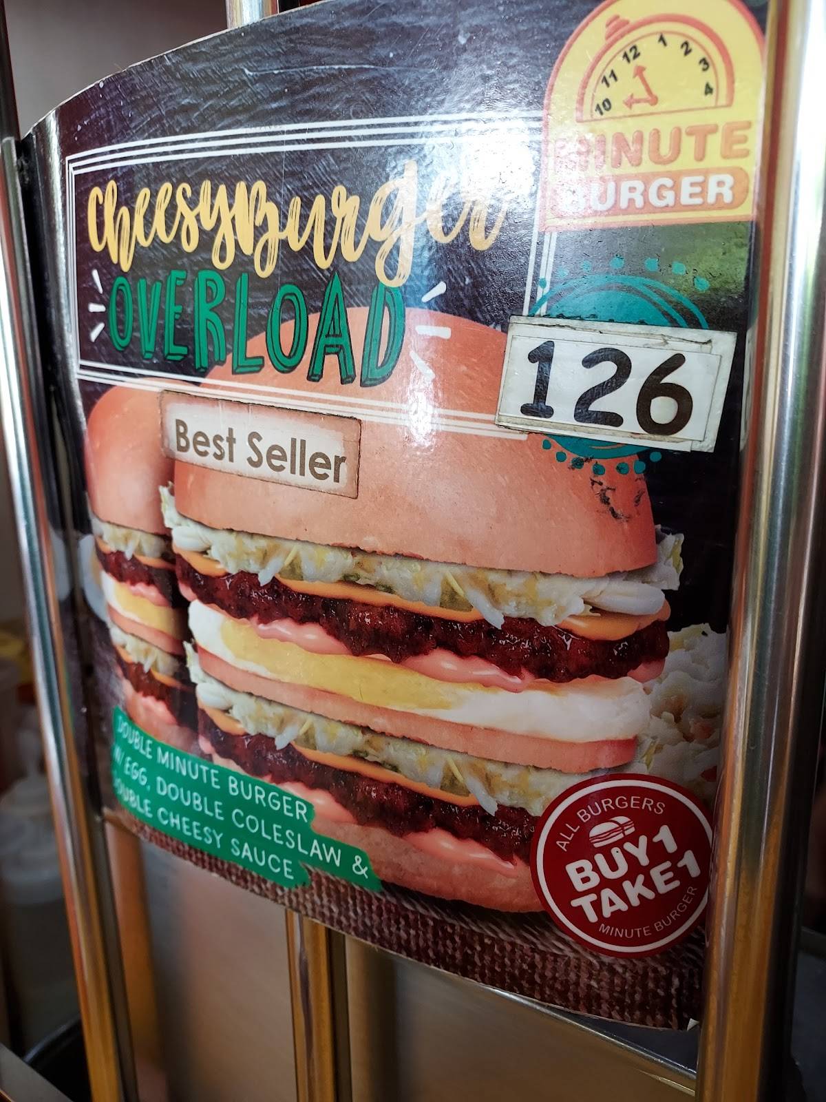 Menu at Minute Burger Paranaque City Hall restaurant, Parañaque