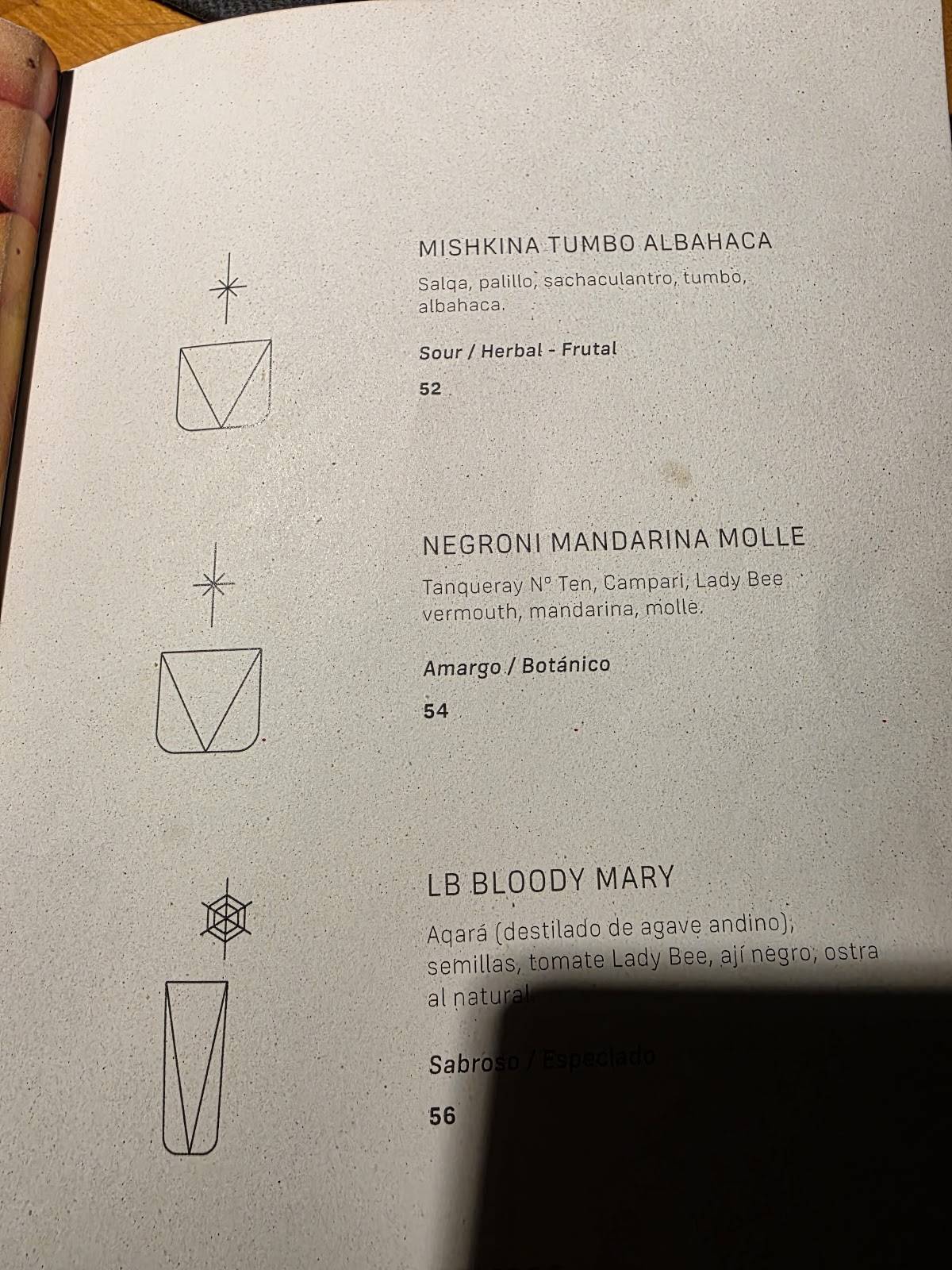 Menu at Lady Bee pub & bar, Miraflores