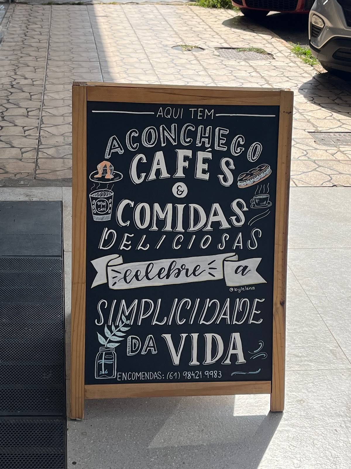 Menu at Capital Expo Coffee, Brasília